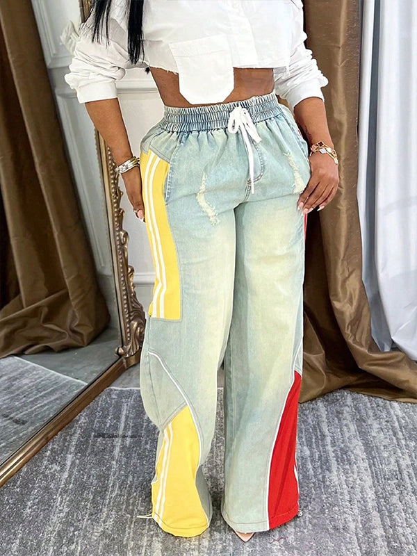 Colorblock Combo Jeans – MotionKiller