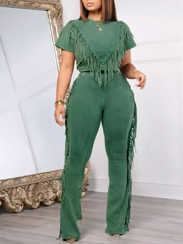 Fringe Combo Pants Set – MotionKiller